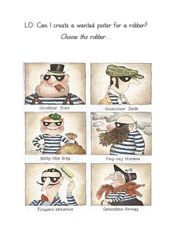 Cops and Robbers Resources | Teaching Resources