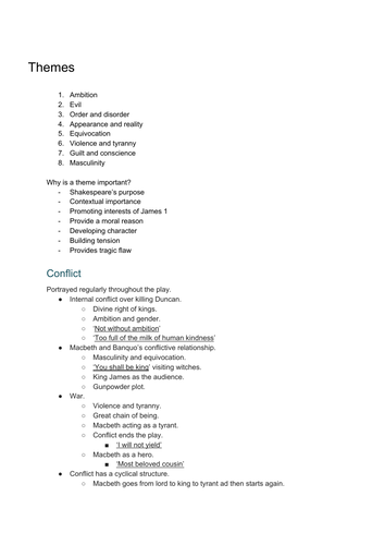 Edexcel GCSE English Literature Macbeth | Teaching Resources