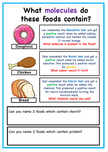 KS3 / KS4 - Food Tests - Workbooklet | Teaching Resources