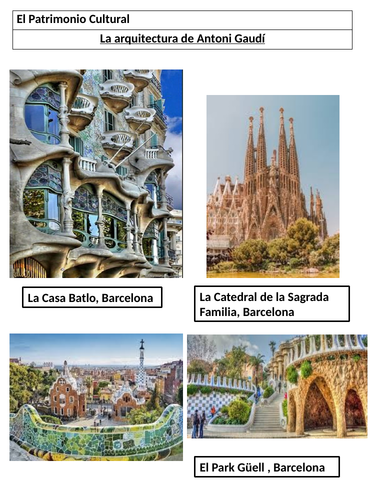 A'level Spanish - El Patrimonio Cultural - El Arte y La Arquitectura ...