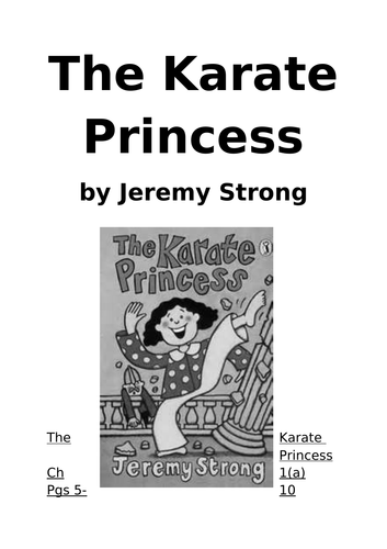 The Karate Princess Comprehension Booklet | Teaching Resources