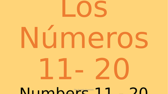 Números 11 - 20 Numbers 11 - 20 Spanish | Teaching Resources