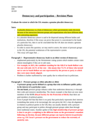 A LEVEL POLITICS - Democracy and Participation Revision Plans ...