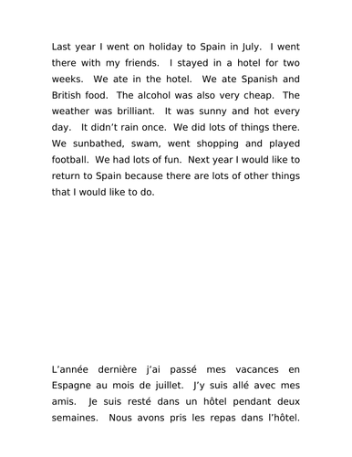 Holidays - revision | Teaching Resources