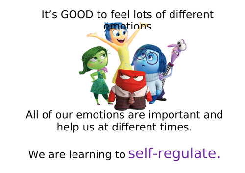 Inside Out Self-Regulation Display - Emotions | Teaching Resources