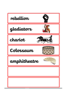 KS2 Romans Topic Vocabulary | Teaching Resources