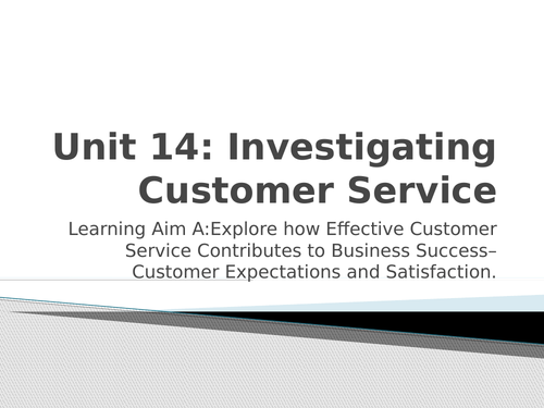 BTEC Business Level 3 Unit 14 | Teaching Resources