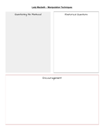 Lady Macbeth Worksheet | Teaching Resources