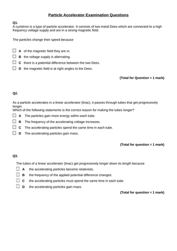 Edexcel A Level Nuclear & Particle Physics | Teaching Resources