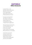 Daffodils: William Wordsworth | Teaching Resources