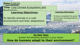 AQA GCSE Cold Environments SOW | Teaching Resources