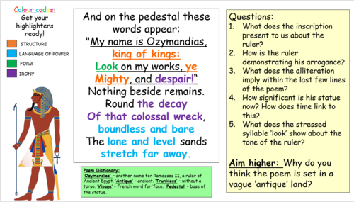 Ozymandias by Percy Shelley | Teaching Resources