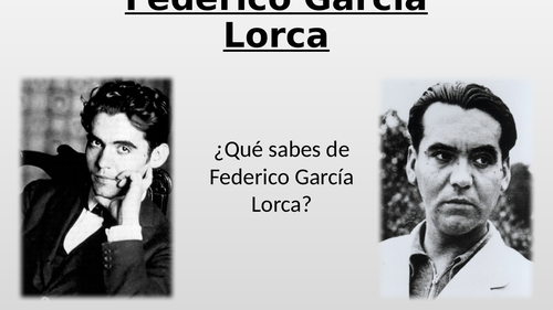 Federico García Lorca | Teaching Resources