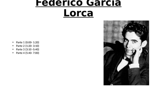 Federico García Lorca | Teaching Resources