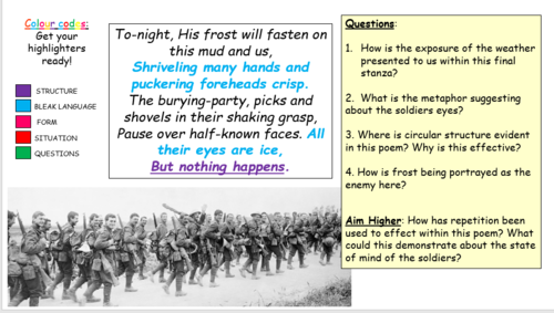 Exposure by Wilfred Owen | Teaching Resources