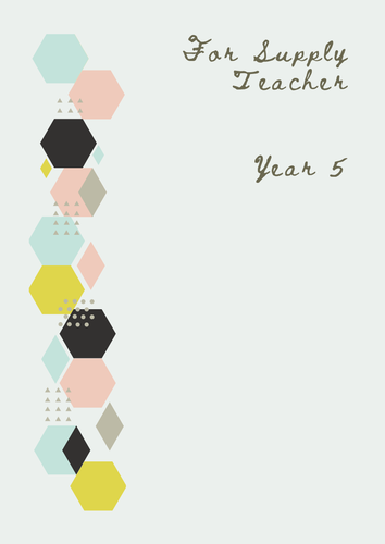 Supply Folder Cover Pages | Teaching Resources