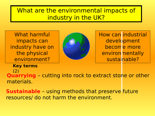 UK Environmental Impacts of Industry | Teaching Resources