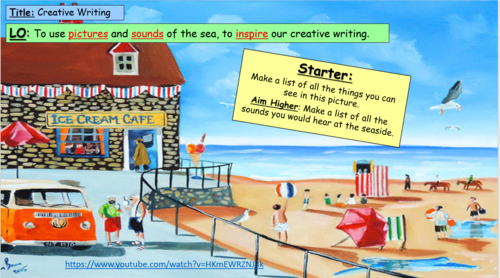 Creative Writing Seaside | Teaching Resources
