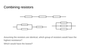 Adding resistors lesson/workbook | Teaching Resources