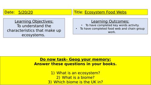 KS3 Environmental Regions SOW | Teaching Resources