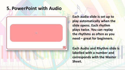 Music Rhythm Bingo 1 - 30 Bingo Cards - Audio Files – Endless PowerPoint Games | Teaching Resources