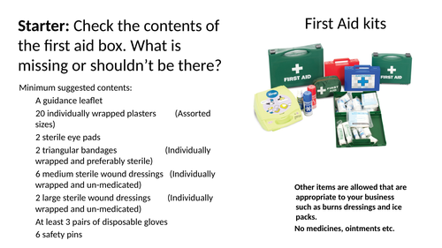 First Aid | Teaching Resources