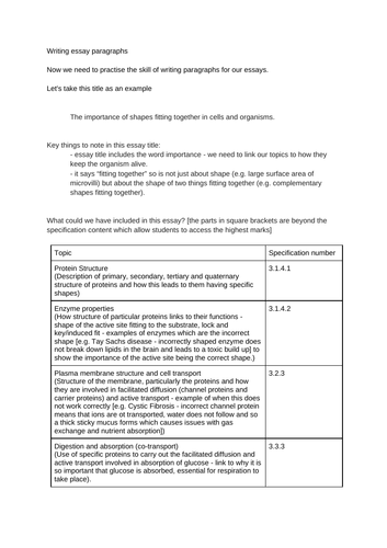 Teaching biology essay writing remotely. | Teaching Resources