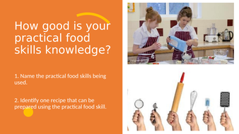 Cooking and Nutrition Skills identifier task | Teaching Resources