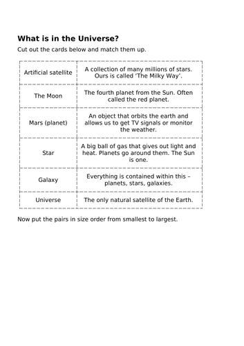 BEST Earth in Space Lesson 7 - The Night Sky | Teaching Resources