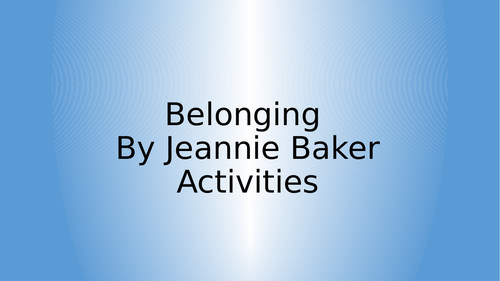 Lock down planning for Jeannie Baker Belonging Year 3 and 4 | Teaching ...