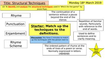 'Who's for the Game?' Jessie Pope | Teaching Resources