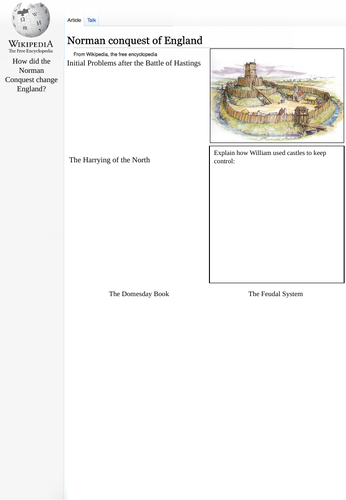 AQA 9-1 Norman Conquest (Migration L7) | Teaching Resources