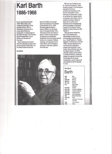 Karl Barth (1886-1968) | Teaching Resources