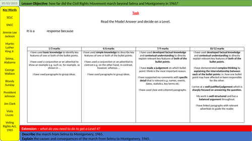 The March from Selma to Montgomery, 1965 | Teaching Resources