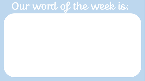 Word of the week | Teaching Resources