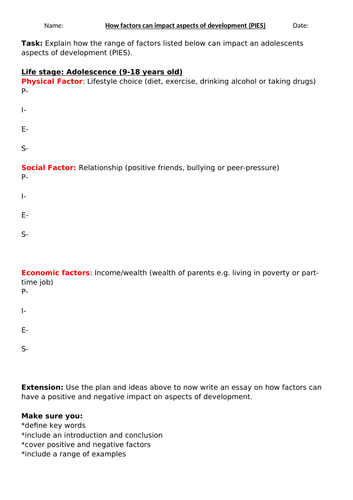 Health and Social Care Research Tasks | Teaching Resources