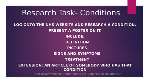 Health and Social Care Research Tasks | Teaching Resources