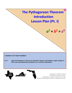 Pythagorean Theorem Introduction Full Lesson Plan & Performance Task ...