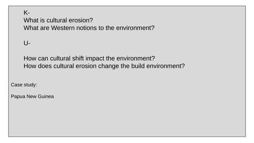 Globalisation Cultural Erosion | Teaching Resources