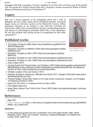 John Charles Ryle (1816-1900) | Teaching Resources