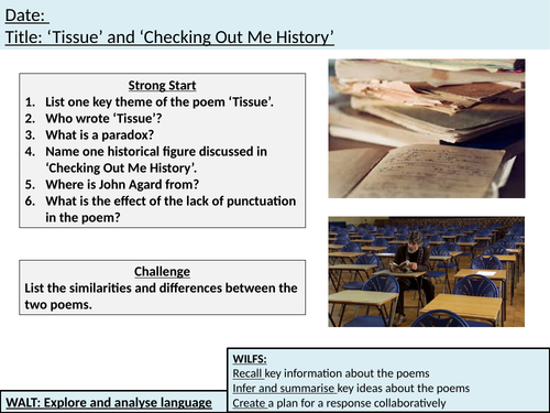 Power and Conflict Poetry Lessons - All 15 poems | Teaching Resources