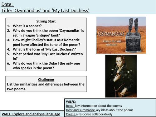 Power and Conflict Poetry Lessons - All 15 poems | Teaching Resources