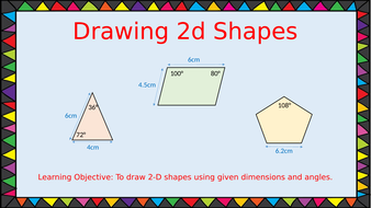 Maths- Drawing 2d Shapes Year 6 | Teaching Resources