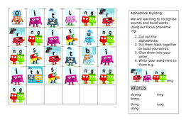 Alphablock Word Building Tasks | Teaching Resources