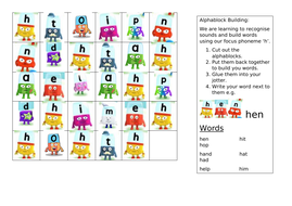 Alphablock Word Building Tasks | Teaching Resources