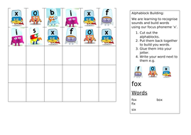 Alphablock Word Building Tasks | Teaching Resources