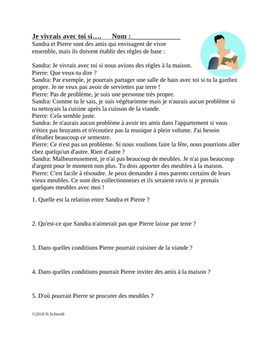 French Conditional Reading with If Clauses | Conditionnel avec Si ...