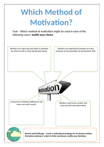 Motivational Methods - Recommendation | Teaching Resources