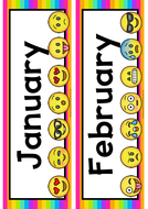 Emoji Months of the Year | Teaching Resources