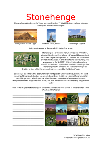 Stonehenge - How To Protect A National Treasure | Teaching Resources
